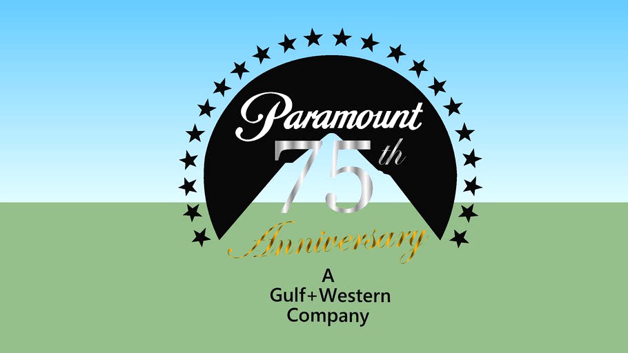Paramount 75th Anniversary Logo 3d model
