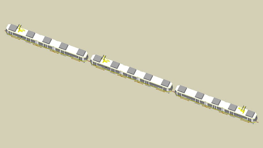LRT Train 3d model