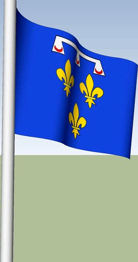 Drapeau de l'Angoumois - II 3d model