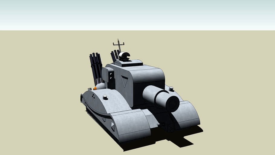 tank of metal slug SV 001 3d model