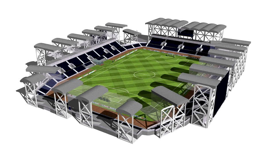 Limerick FC 1937 Stadium 3d model