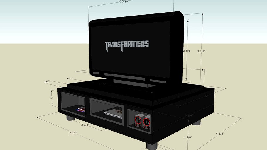 plasma screen tv 3d model