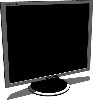 Monitor Samsung SyncMaster 740n 3d model