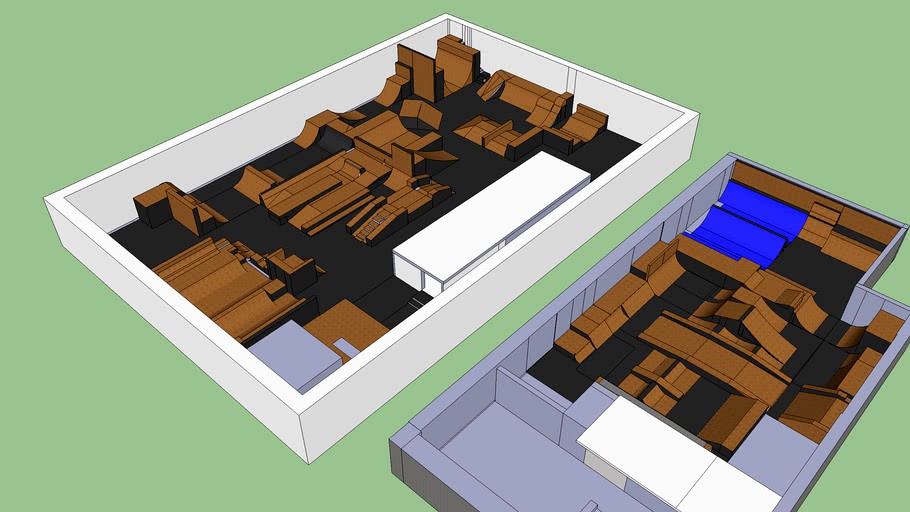 Arc skatepark, Ramp city, david wade 3d model