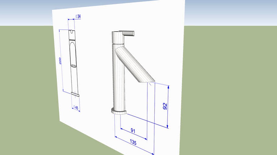 MISTURADOR MONOCOMANDO Deca Axis 1196.C73 3d model