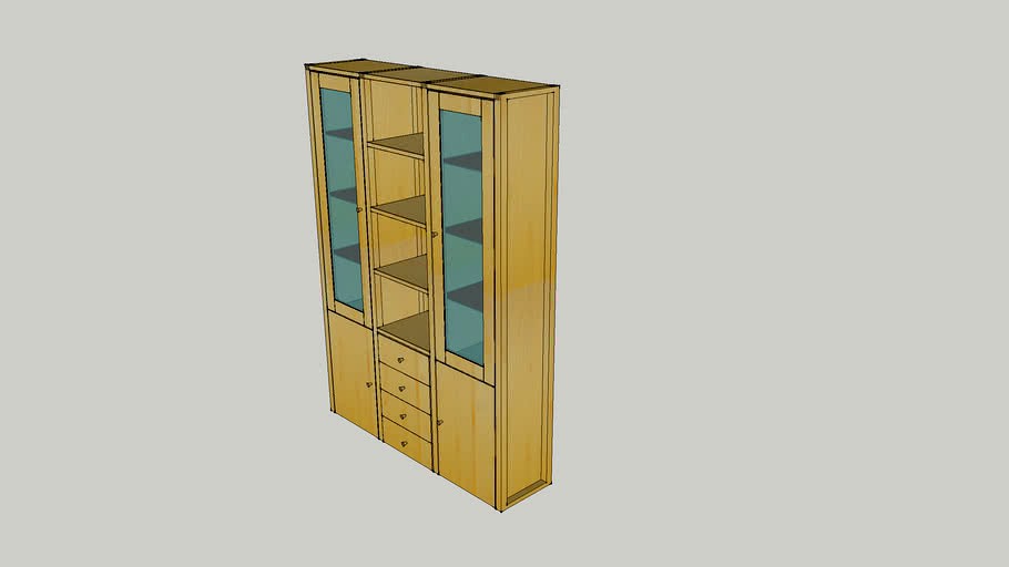 Hülsta now 3 glass cabinet 3d model