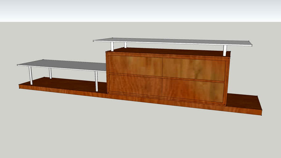 Modern TV Table 3d model