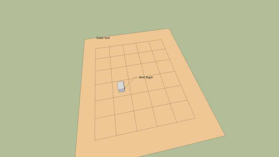 Minecraft Crafting Table 3d model