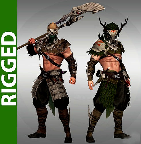 Reak 3D Rigged Model