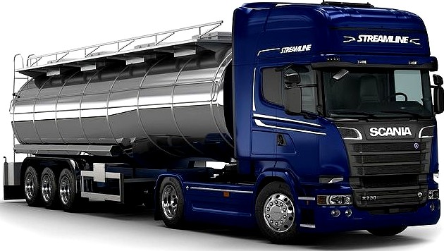 2016 Scania R730 Fuel Tanker 3d model