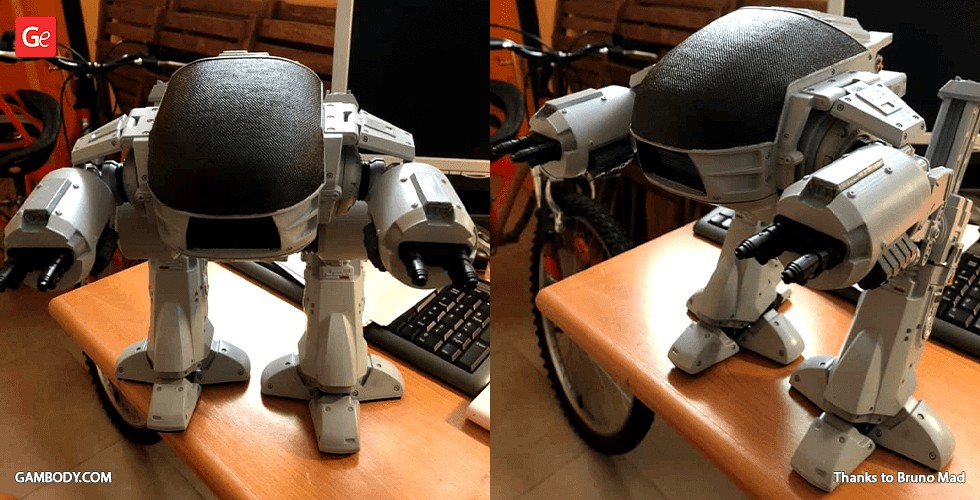 ED-209 (1987) 3D Printing Model | Assembly + Action