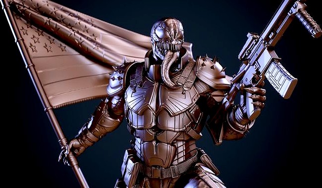 Agent venom model for 3d printing | 3D