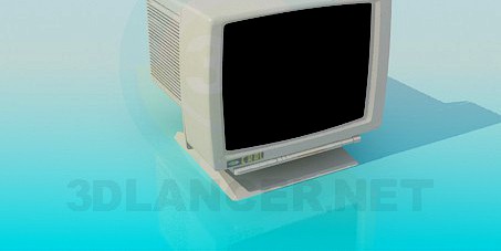 3D Model Monitor CRT