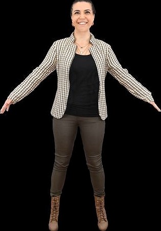 No337 - Female T Pose 3d model