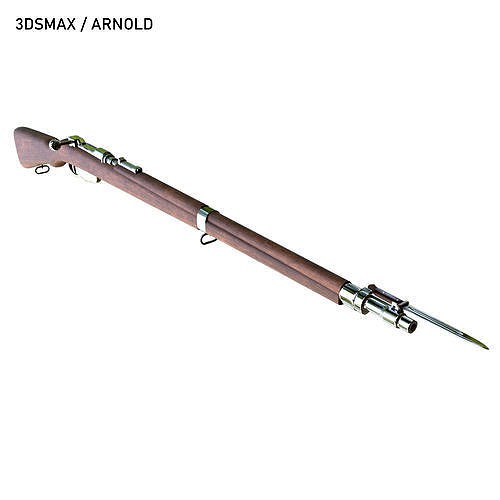 HISTORIC MANNLICHER M1985 GUN 3d model