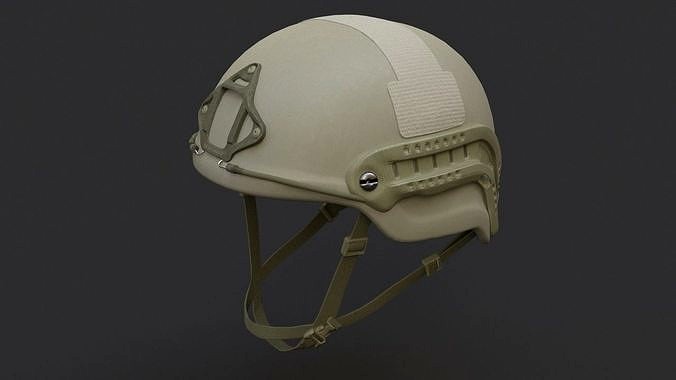 Ops Core Sentry mid cut military helmet foliage green 3d model