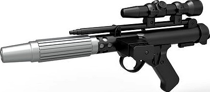 Rebel Fleet Trooper Blaster pistol DH-17 from Star Wars ROTJ 3d model