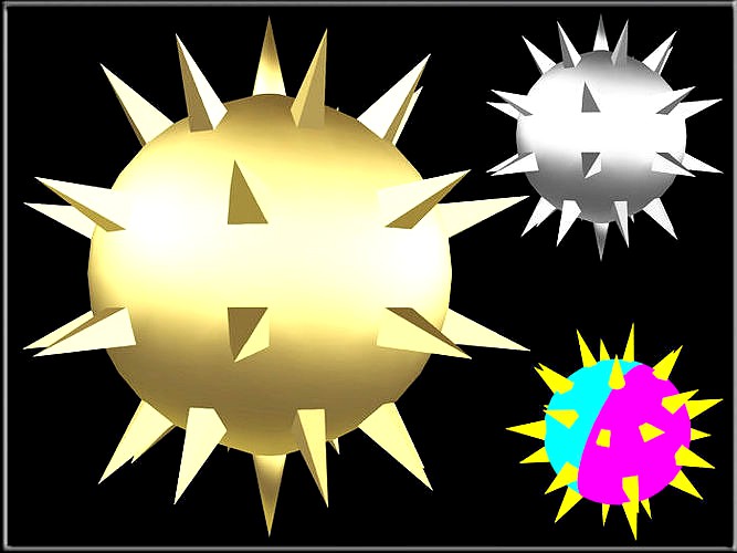 Spike Ball 3d model