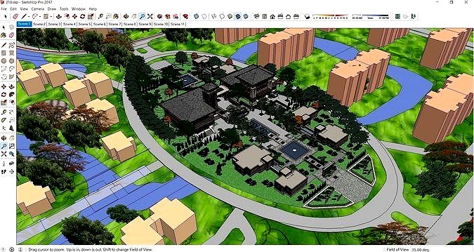 Sketchup 218 - club site 3d model