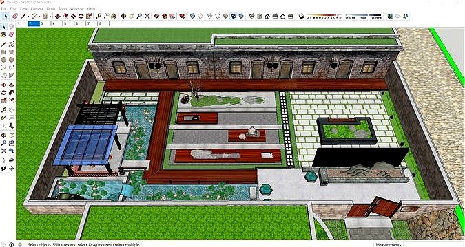 Sketchup 217 - landscape 3d model