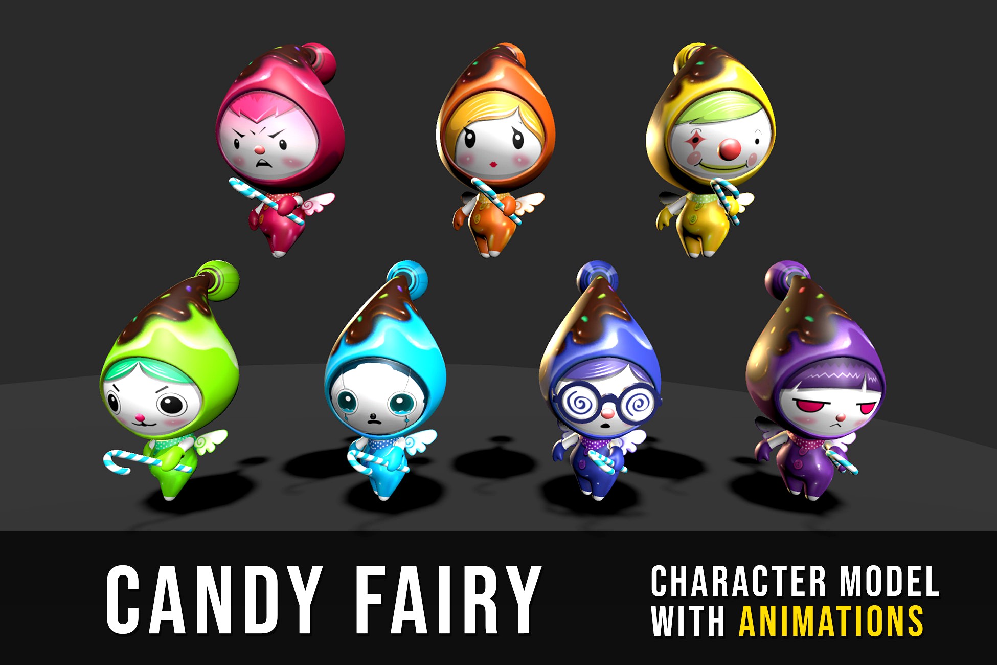 Candy Fairy 3d model