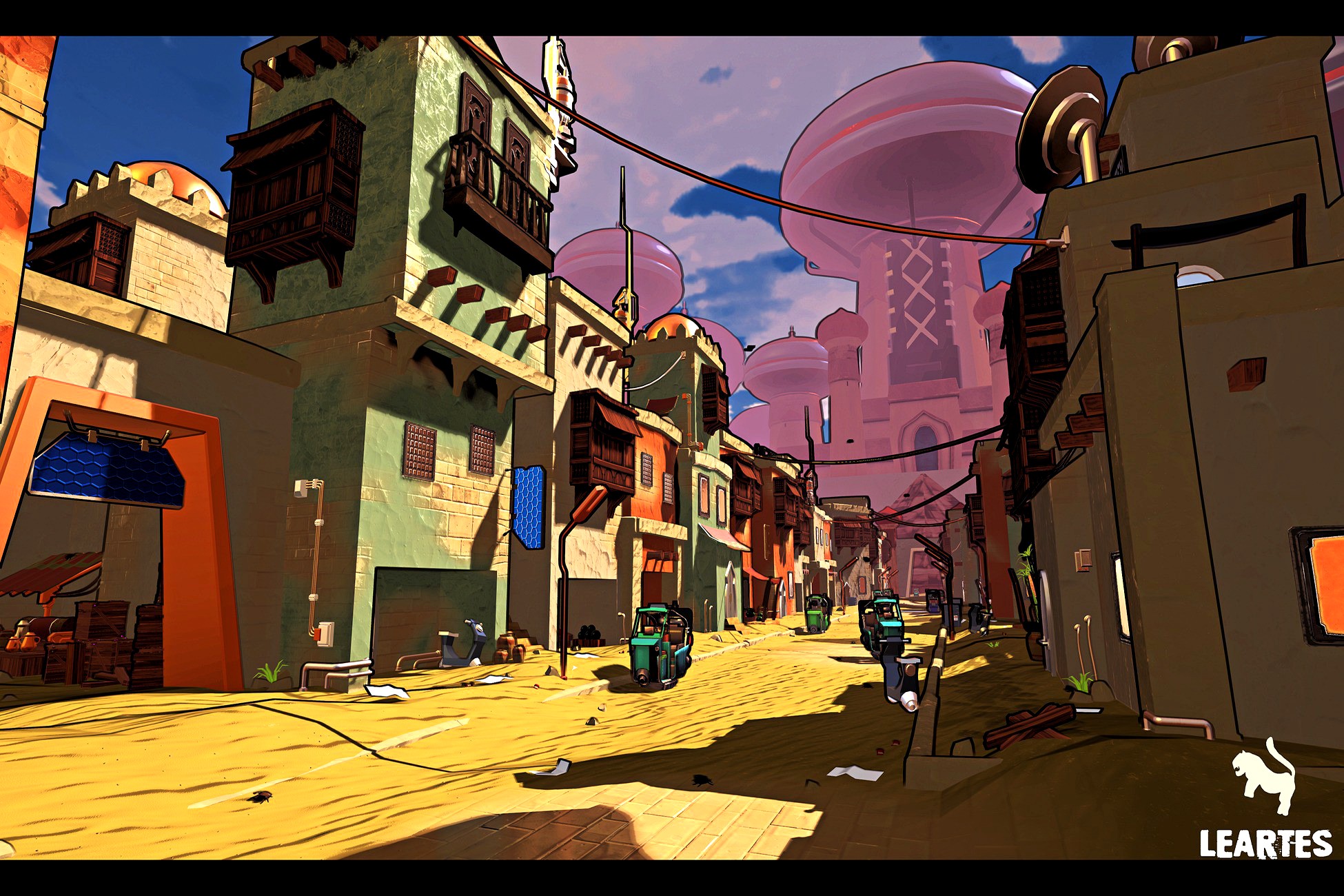 Stylized / Low Poly Asian City ( Stylized Series ) 3d model