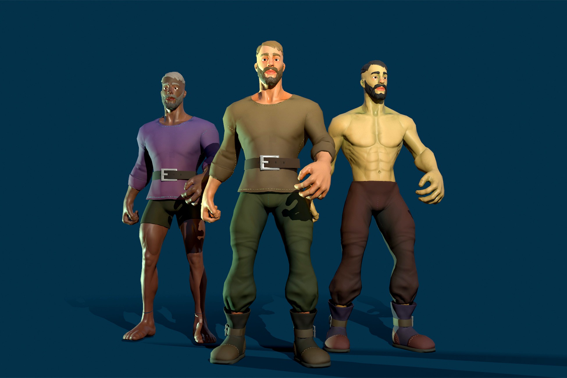 Stylized Human Male 3d model