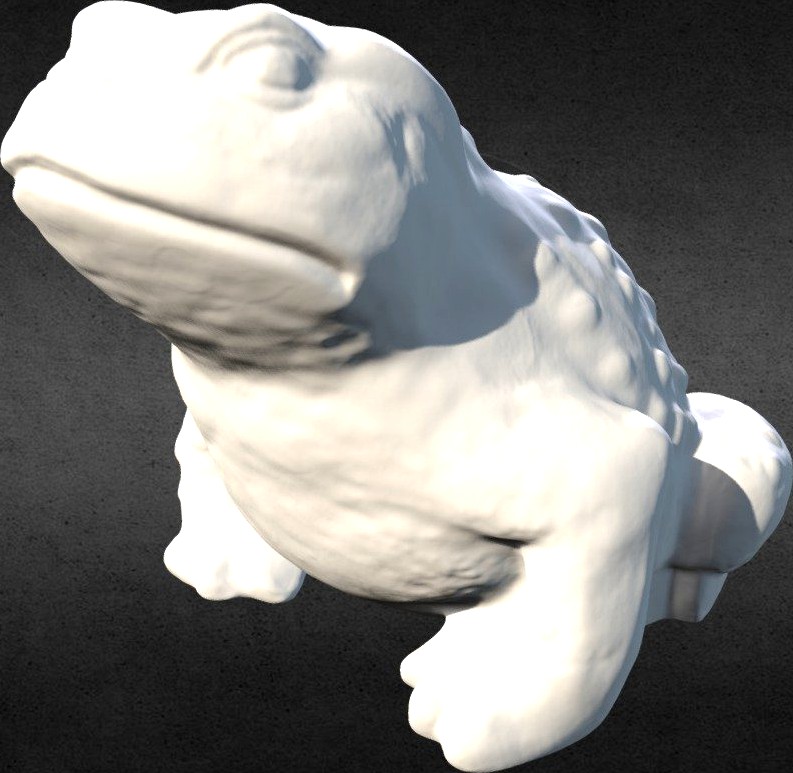 3D Scanned Toad Sculpture (3D Printable) model