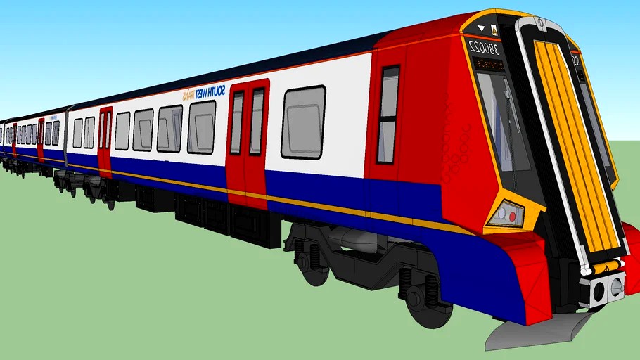 Class 380 South West Trains 4-Car 3d model