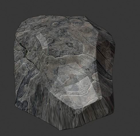Low-Poly Rock 3d model
