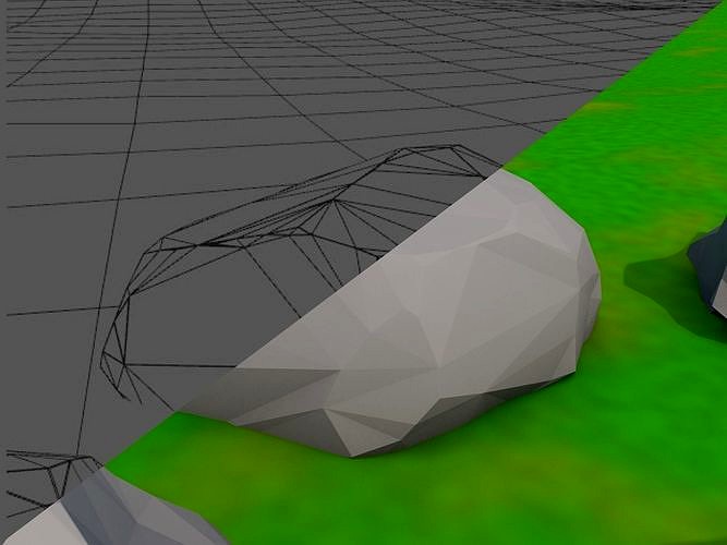 Low Poly Rock Pack 12 MODELS 3d
