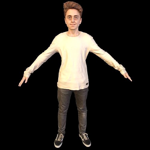 No301 - Male T Pose 3d model