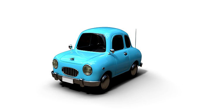 Cartoon Car Rig 3d model