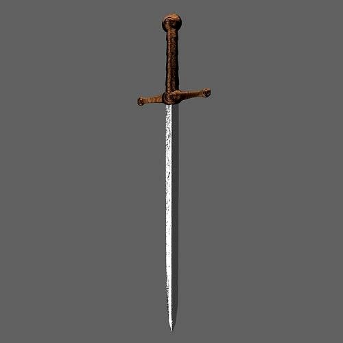 medieval sword 3d model