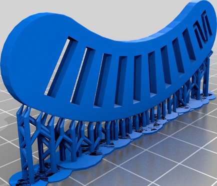 Gamma Wolves 75mm Base Medium Frame Tray by RamsHornStudios 3d model