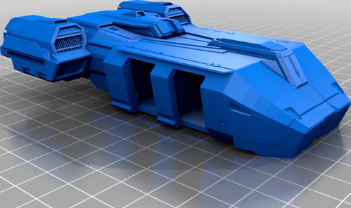 American_mecha Leopard Class Dropship Map scale by Greer7575 3d model