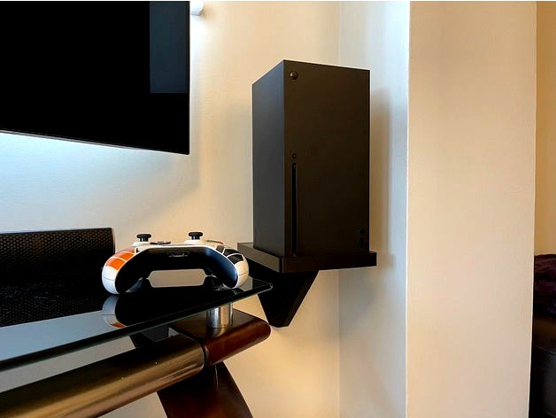 XSHELF xbox Series X Shelf Wall Mount by IKB3D model