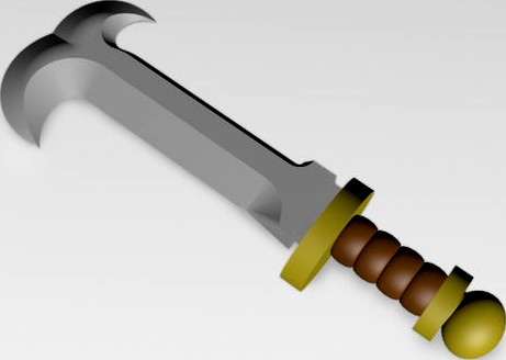 Cannibal Chickens Sword by MaksimV13 3d model