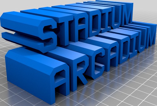 Stadium Arcadium logo by TheChopsee 3d model