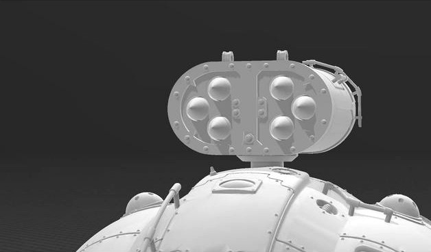 Imperial Warrior Missile Pod by codewalrus 3d model