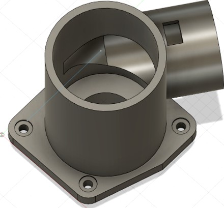 Makita LS1019L 2.5 inch dust collector adapter by theihdes 3d model