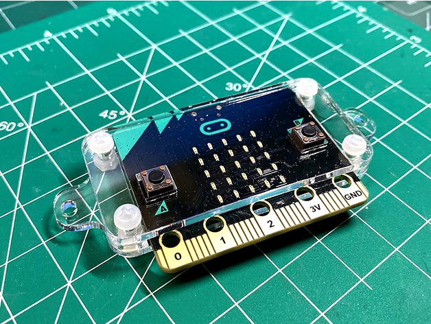 BBC MicroBit Acrylic Case by KDLaun 3d model