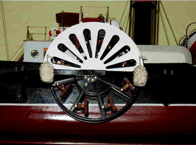Feathering paddle wheel by Bblr 3d model