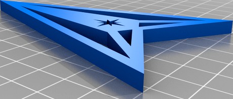 USSF - Space Force - Flat Delta Logo by crispybits1 3d model