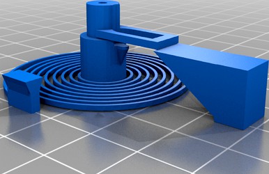escapement spring and pallet mod by mattie010481 3d model