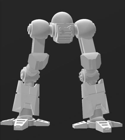 Updated AT Lucius Cerastus legs for AT Lucius Knight by Dumnorix 3d model