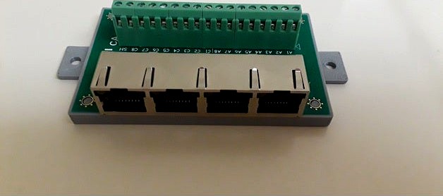 MDFLY 4 channel RJ45 ethernet connector breakbout board mount by ...