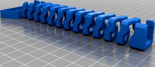 Snapmaker 2.0 Heated Bed Cable Guide by CarvedArt 3d model