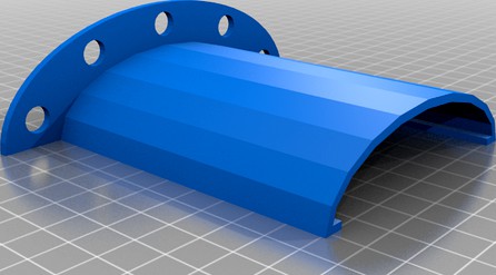 Transducer Splash Guard by gqfuzion 3d model