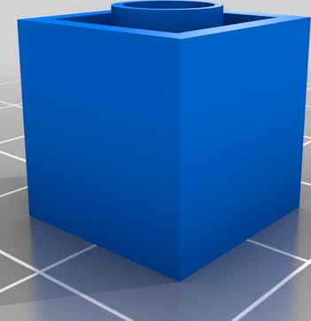 Lego Minecraft Head by MakerBeBot 3d model